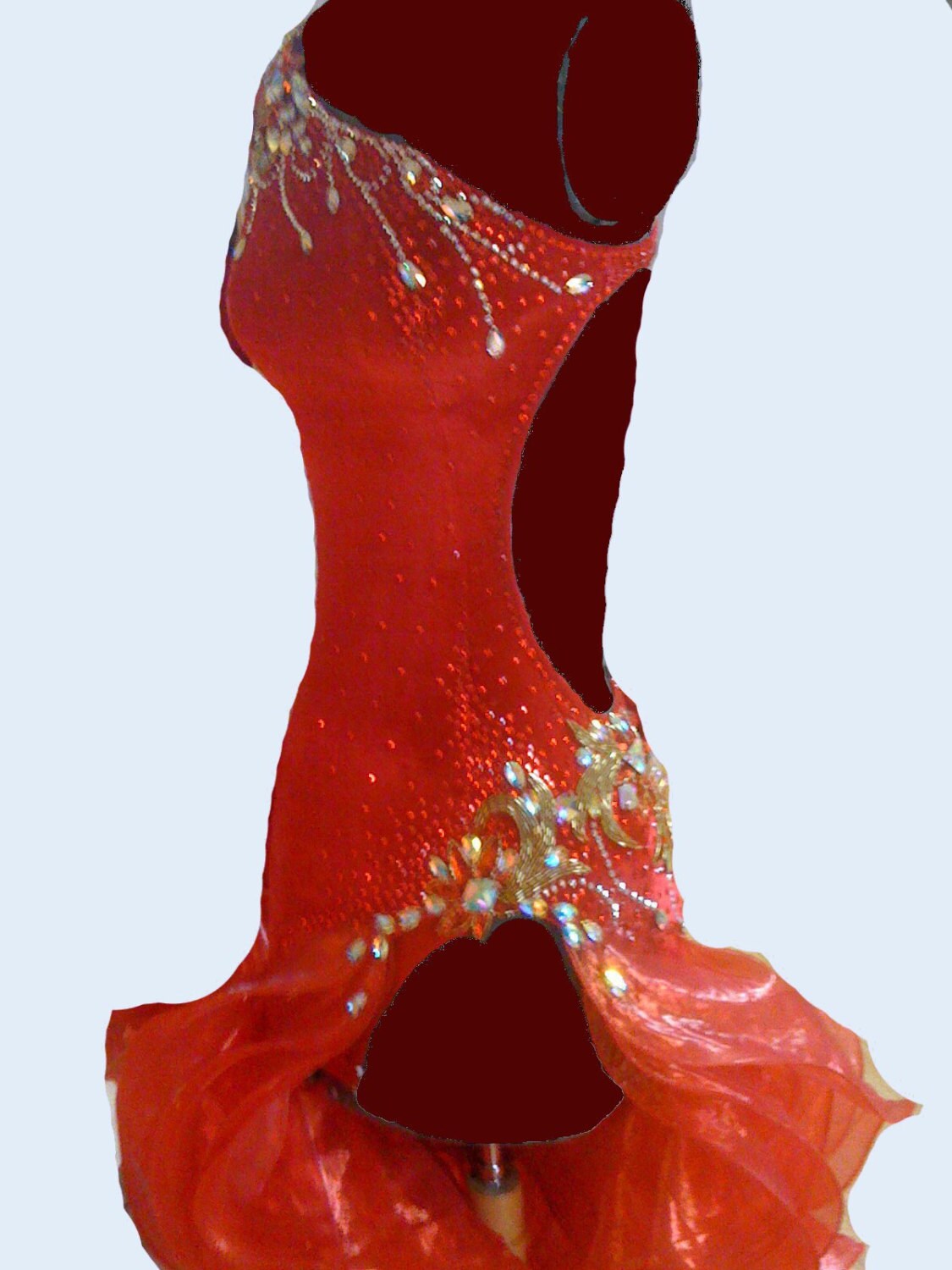 Red Dance Dress Latin Dance Latin Dresses Red Dance Dresses - Etsy