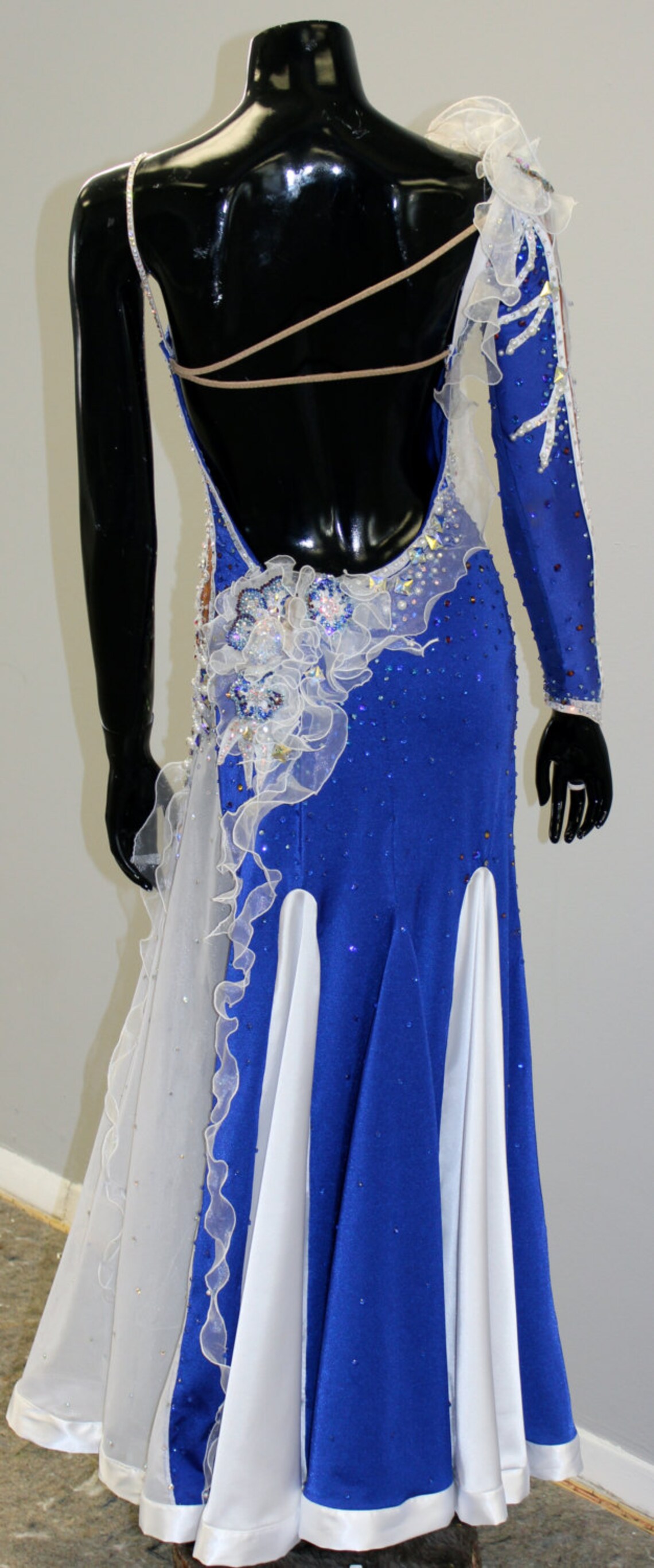 Royal Blue Ballroom Dance Dress Dance Smooth Dress - Etsy