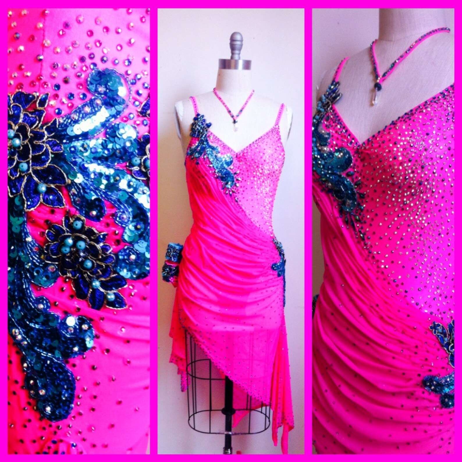 Pink Latin Dance Dress Latin Dance Dresses Dance Dress Pink - Etsy