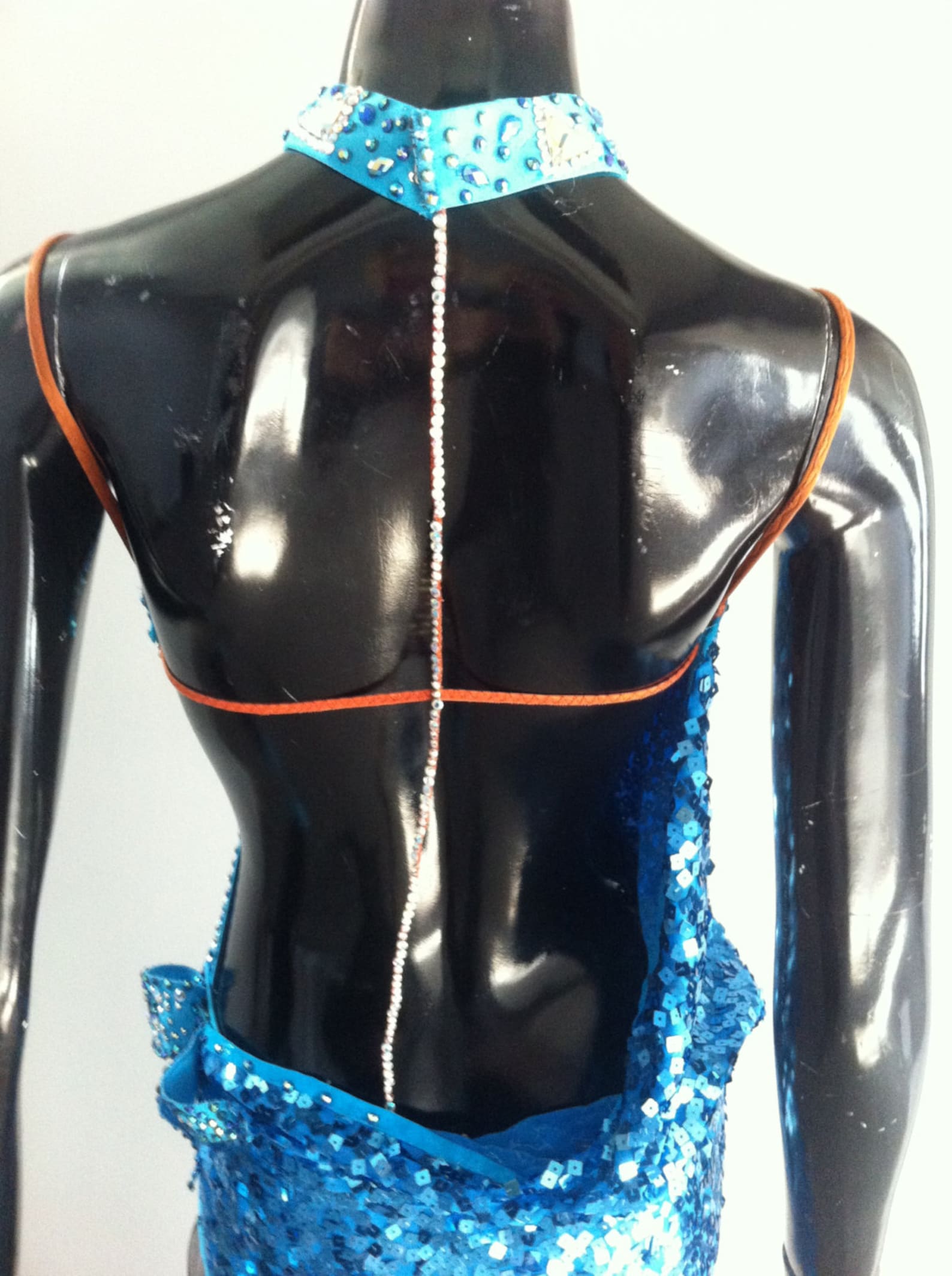 Blue Latin Dance Dress Blue Latin Dance Dresses Dance Shop - Etsy