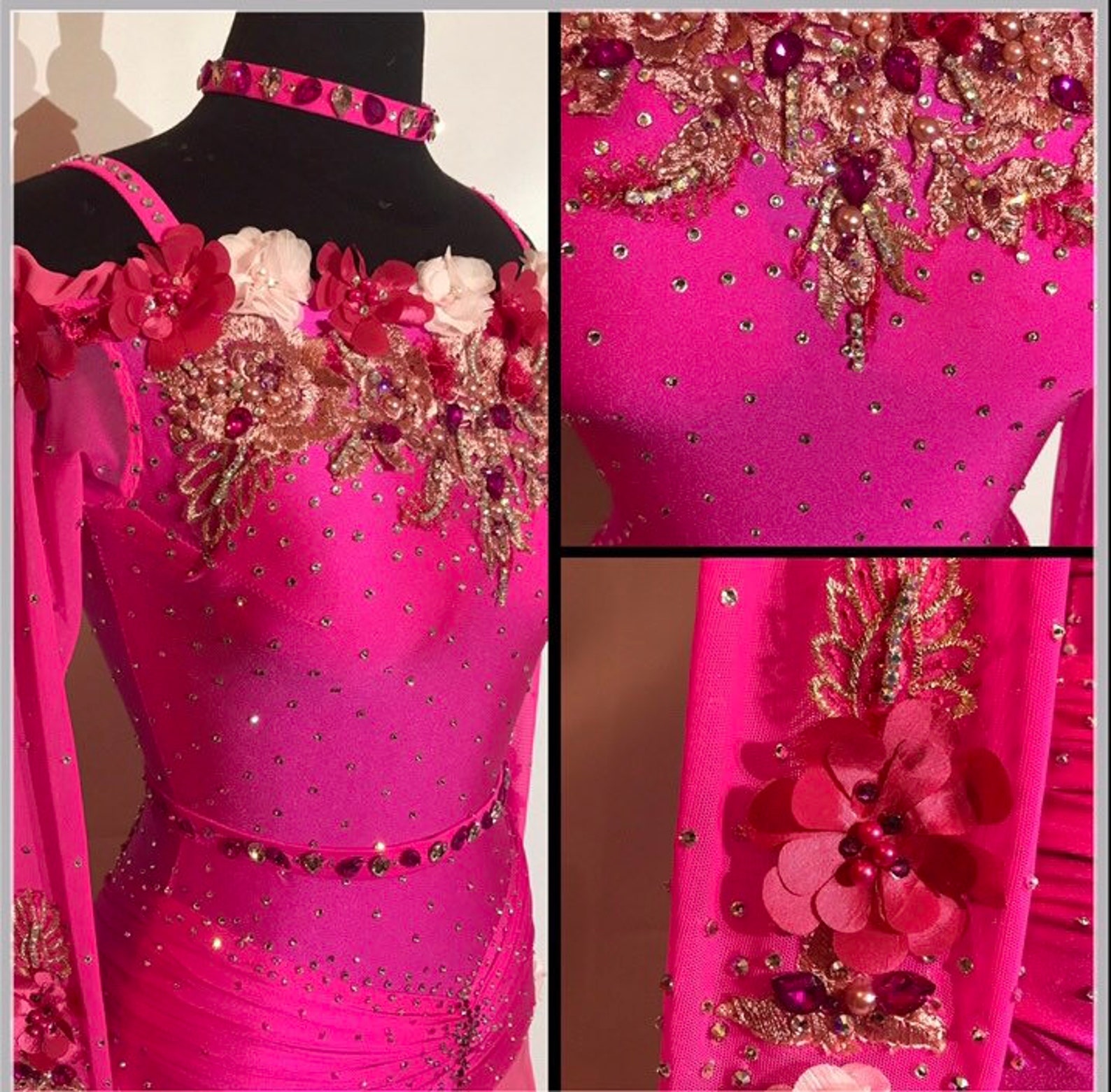 Very elegant classy Dance Dress for Smooth Dancing Pink color | Etsy