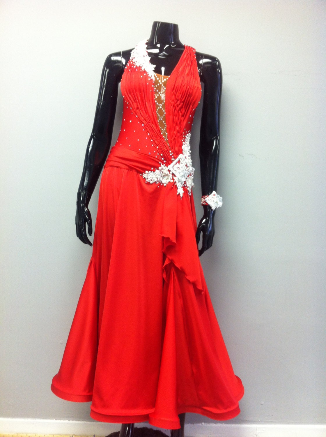 Red Ballroom Dance Dresses Red Dance Dress for Smooth Dance Program - Etsy