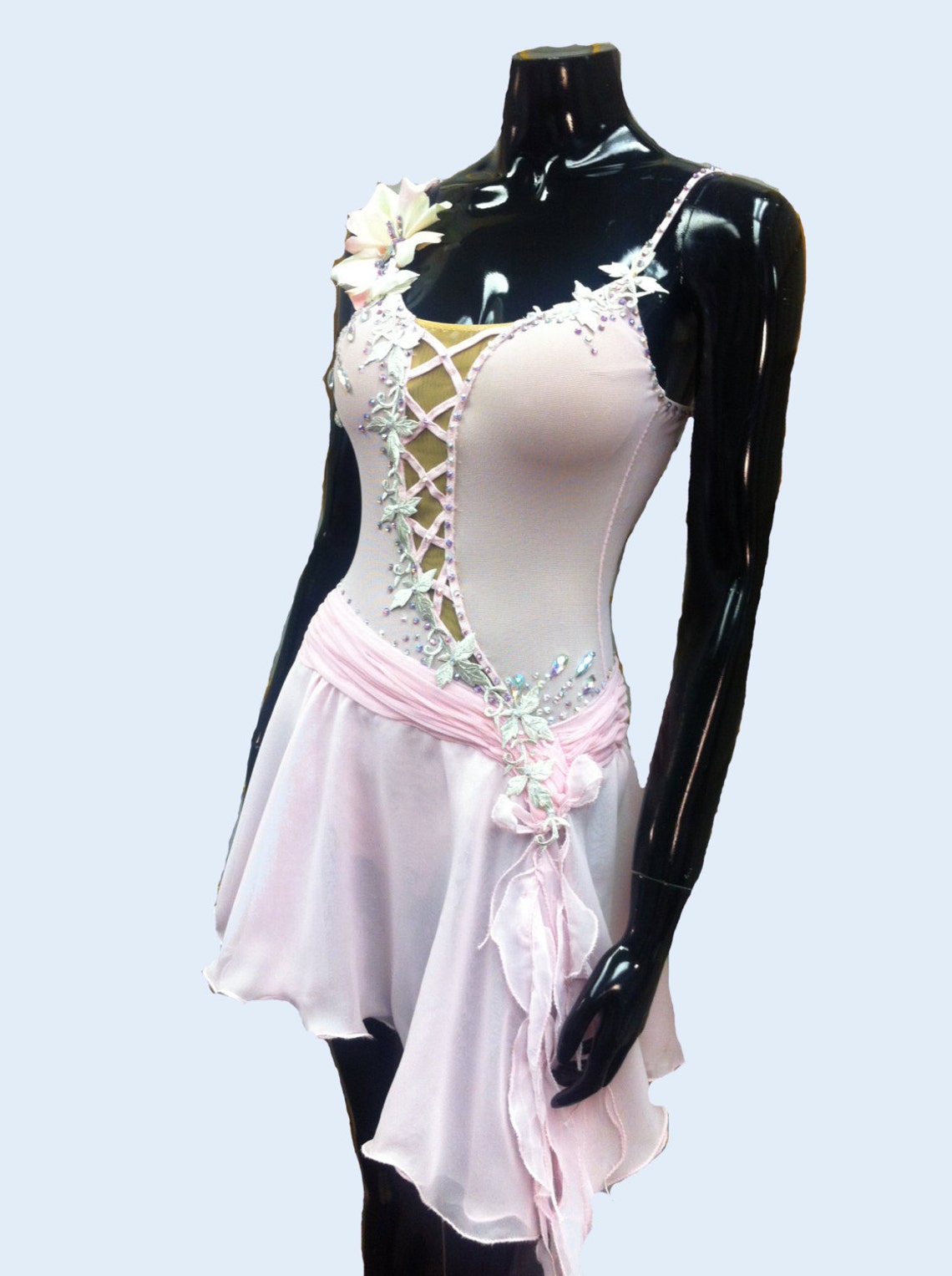 Figure Skating Dress Pink - Etsy