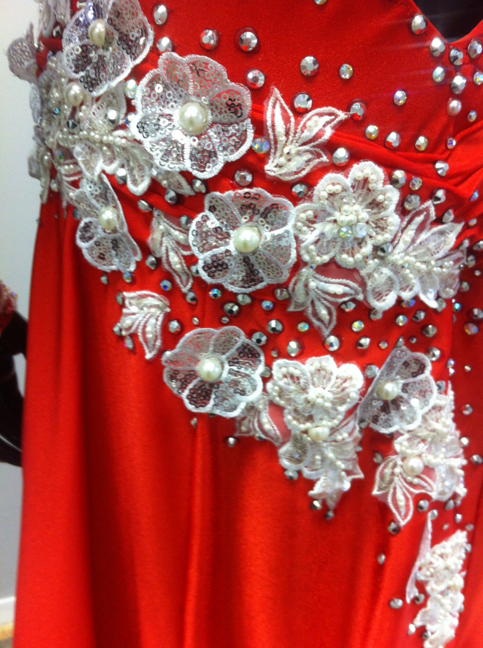 Red Ballroom Dance Dresses Red Dance Dress for Smooth Dance Program - Etsy