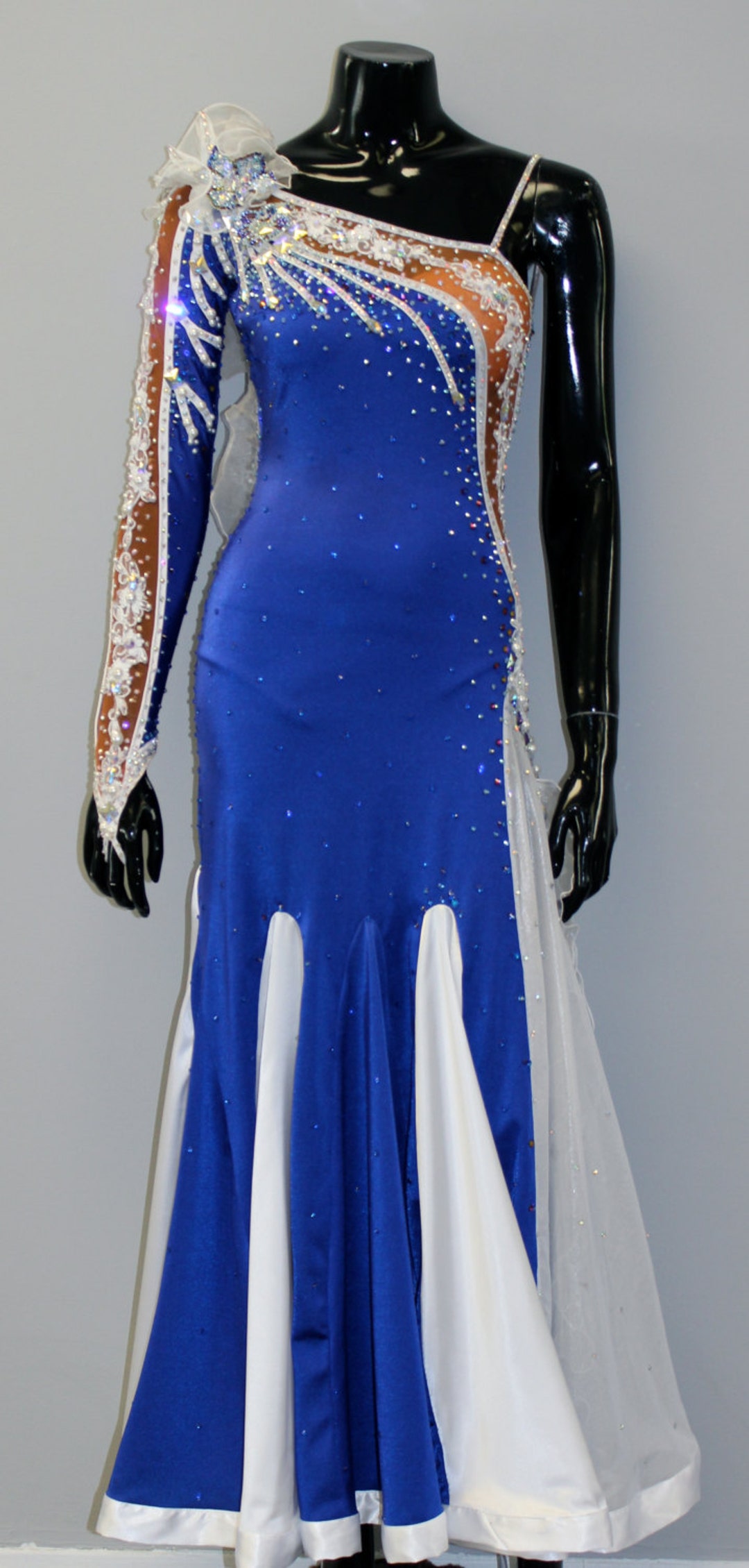 Royal Blue Ballroom Dance Dress Dance Smooth Dress - Etsy