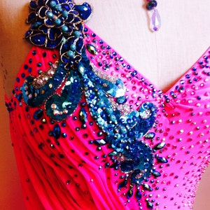 Pink Latin Dance Dress Latin Dance Dresses Dance Dress Pink - Etsy
