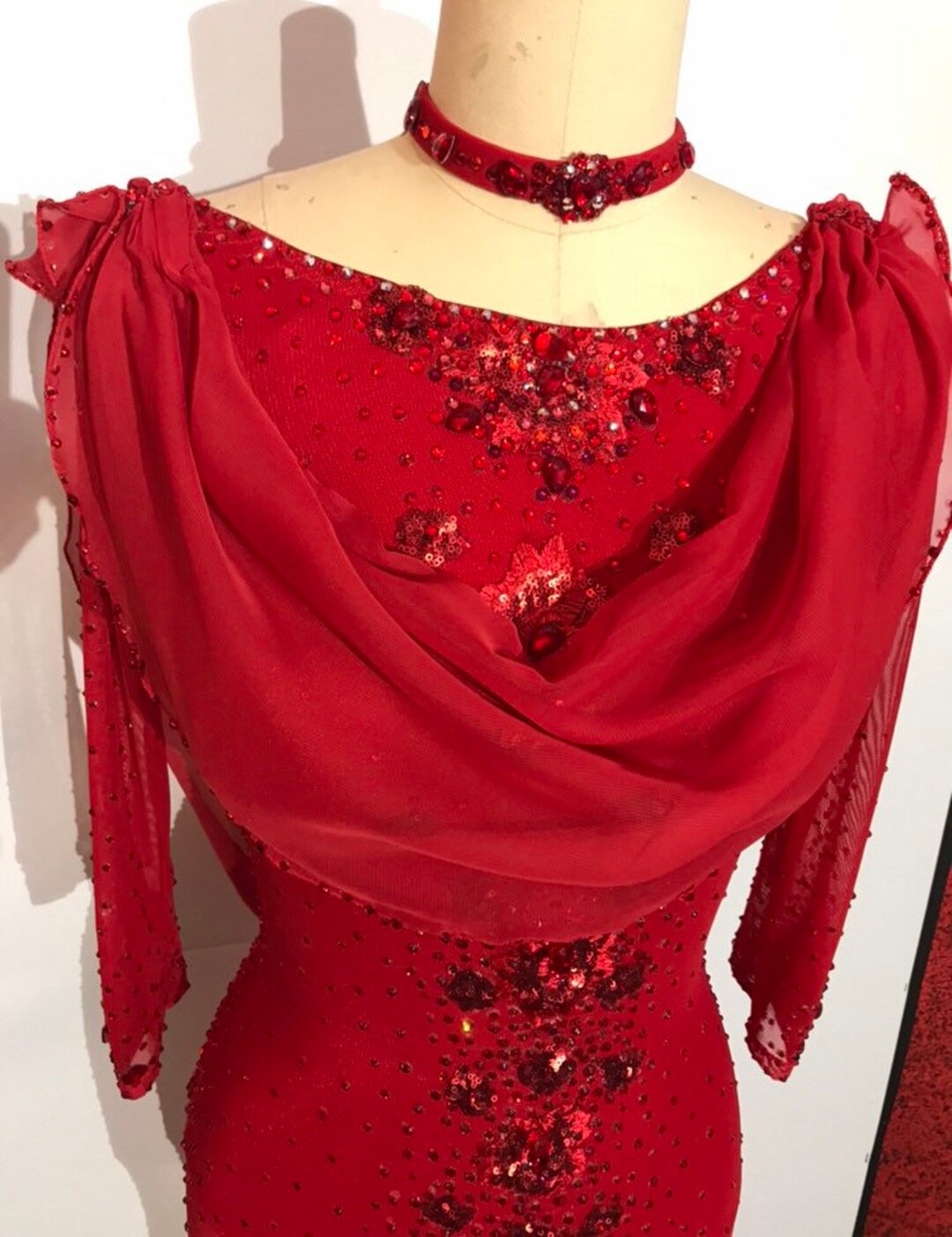 Very Sexy Red Dance Dress Latin Dance Dresses Red Sexy Red Dance ...