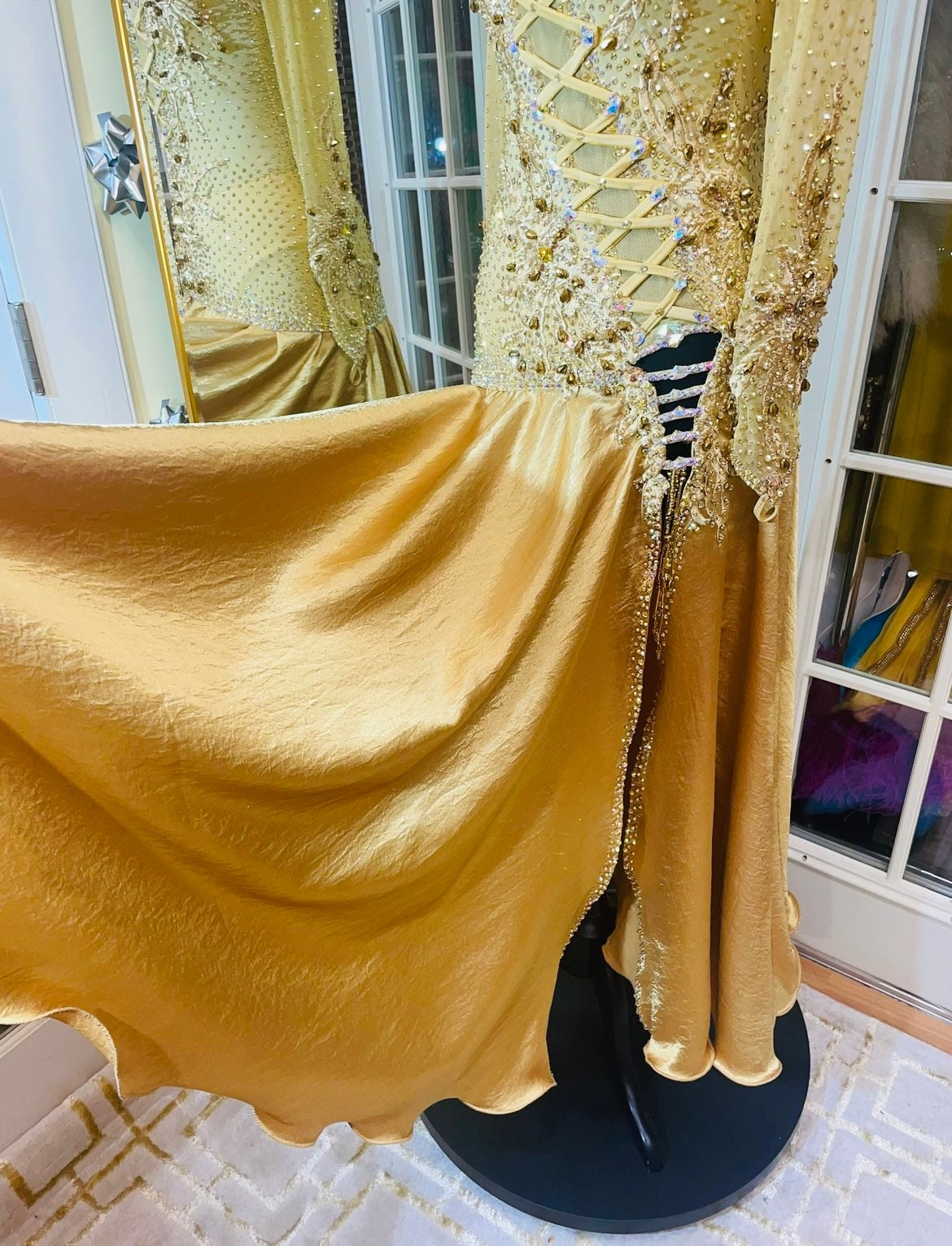 Dress by Order Gold Dance Dress Gold Smooth Dress Ready to - Etsy