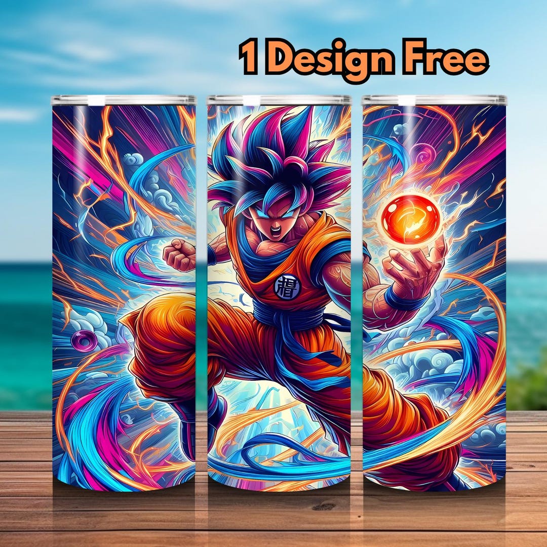 Anime Warrior Team Tumbler Wrap 20oz Skinny Sublimation Design Digital ...