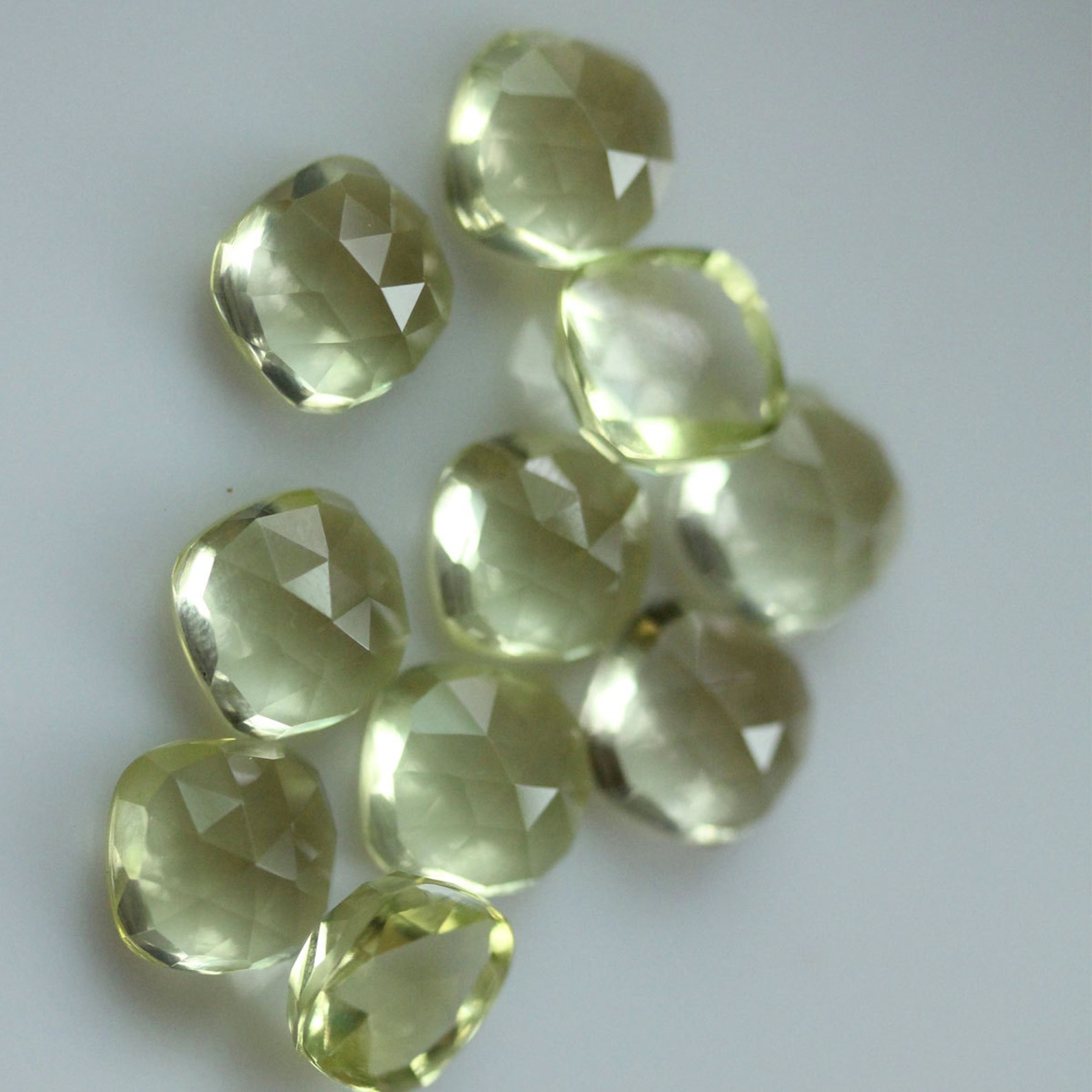 10mm Cushion Rose Cut Lemon Quartz 1 Cab - Etsy