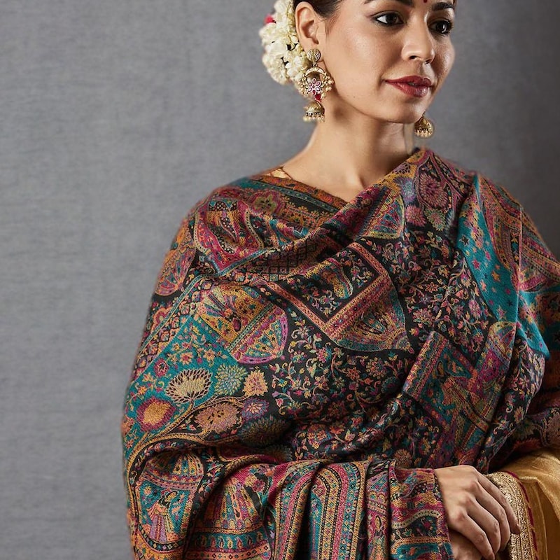 Pashmina Shawl Kalamkari - Etsy