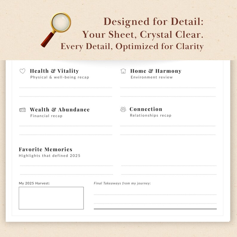 2025 Year in Review Printable, (A4 Us-letter, Minimalist PDF) Annual ...