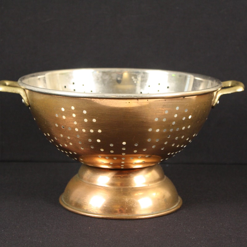 Copper Colander - Etsy