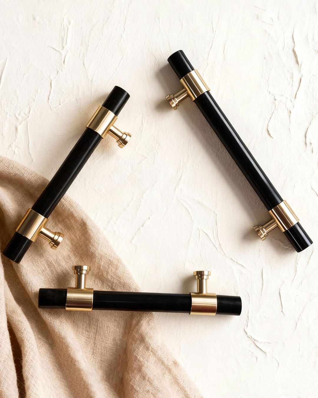 Black Marble Handles: Furniture Decor Pulls, Pull Handle for Kitchen ...