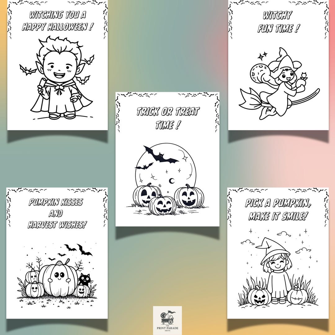 30 Halloween Coloring Pages for Kids: Spooky Fun Activity Sheets (PDF ...