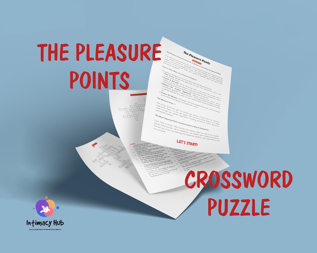 The Pleasure Points Couples Game, Intimate Erogenous Zone Crossword PDF ...