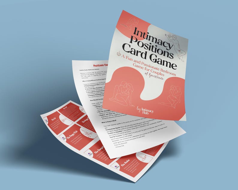 Intimacy Positions Card Game | Romantic Couples, Bedroom Fun (digital ...