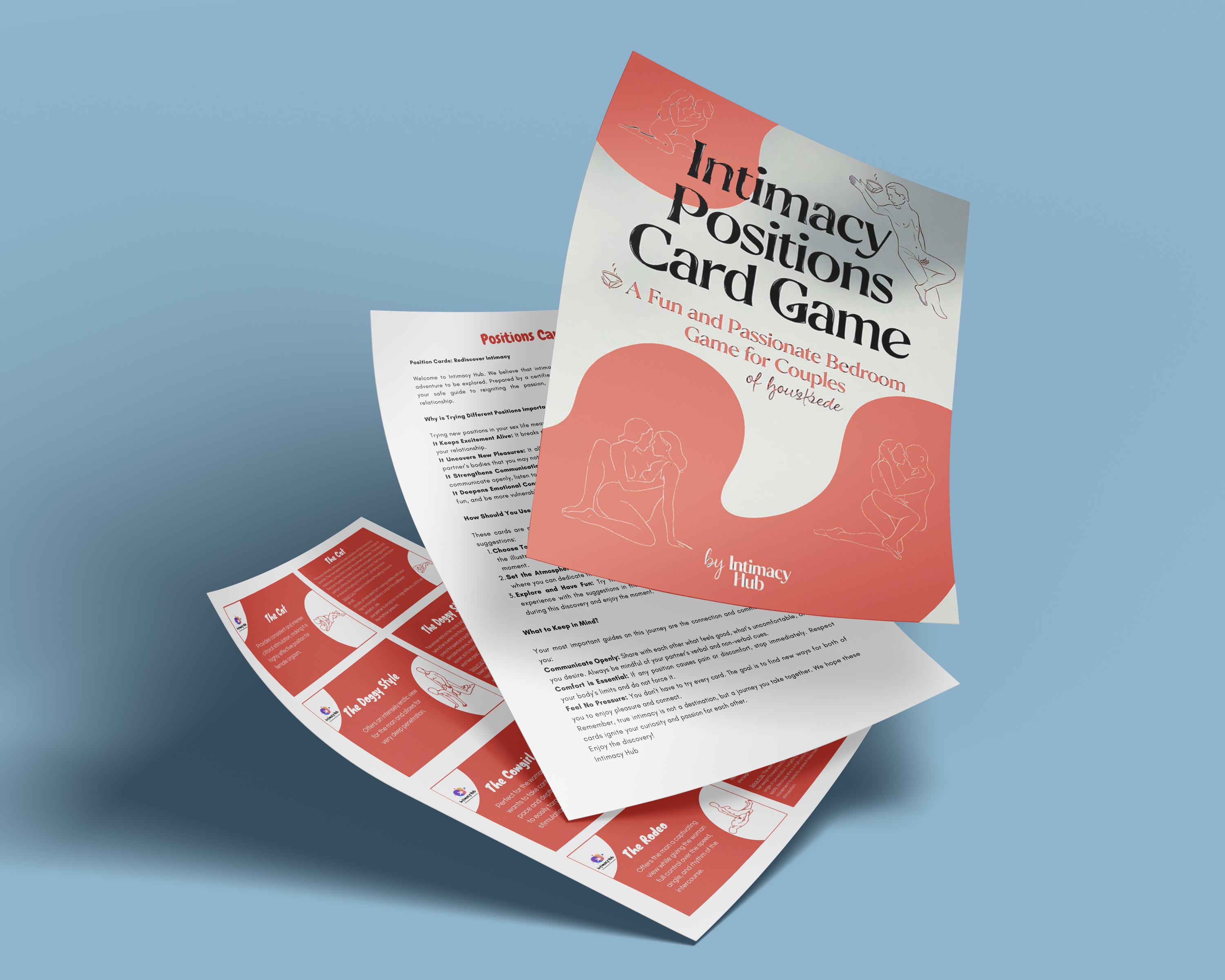 Intimacy Positions Card Game | Romantic Couples, Bedroom Fun (digital ...
