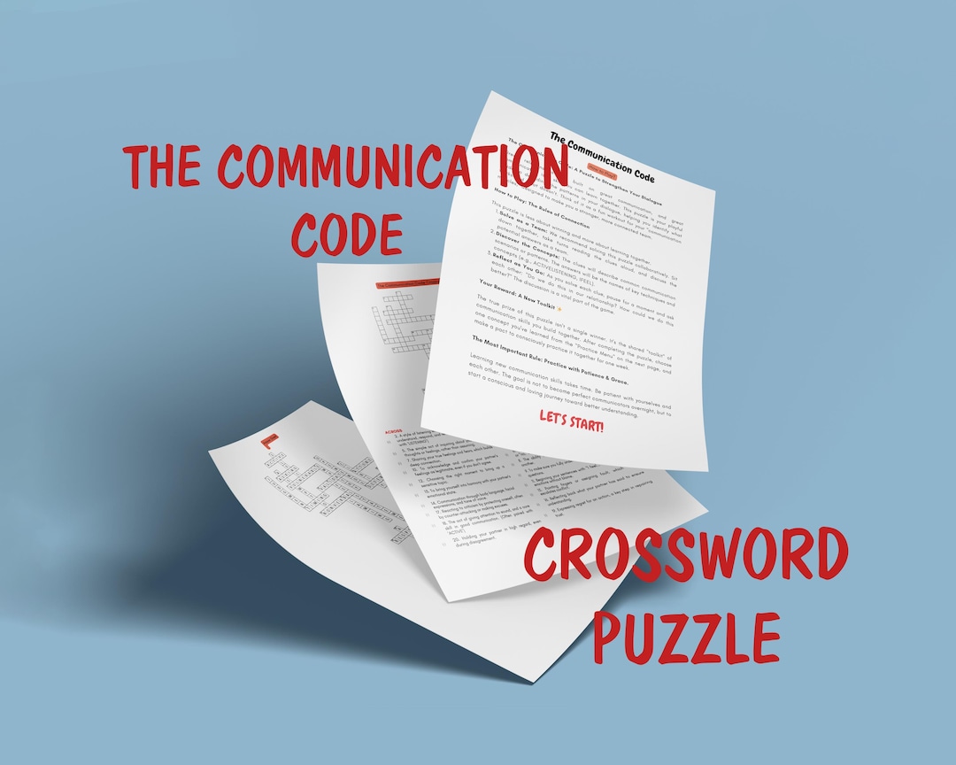 The Communication Code Printable Puzzle Game for Couples | Fun ...
