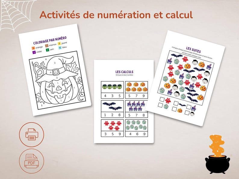 Cahier d'activités enfant pour Halloween, maternelle, école maternelle ...