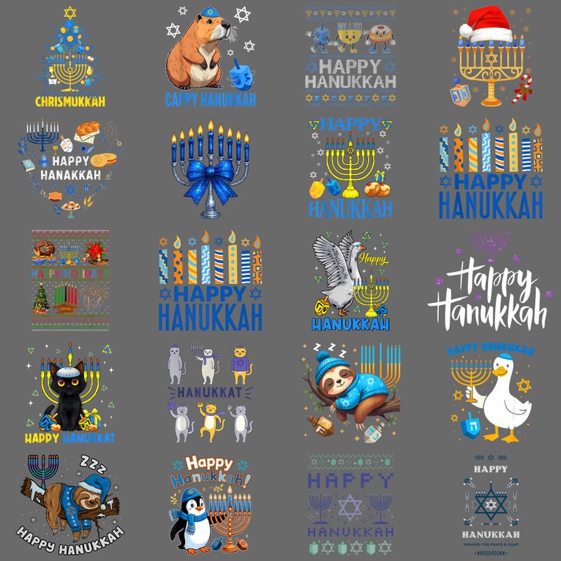 Hanukkah Cliparts - Etsy