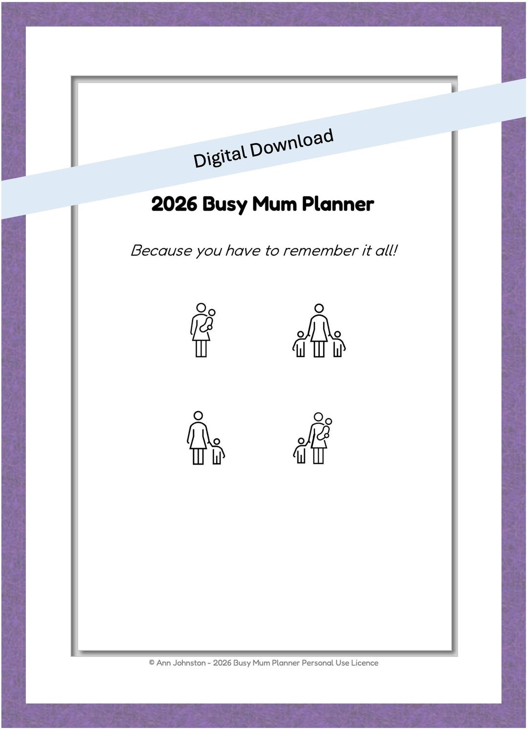 2026 Busy Mum Planner Printable | Weekly, Home, Kids (digital Download ...