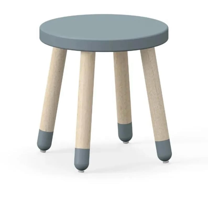 Pink, Wooden Kids Stool – Handmade Mini Toddler Seat, Montessori ...