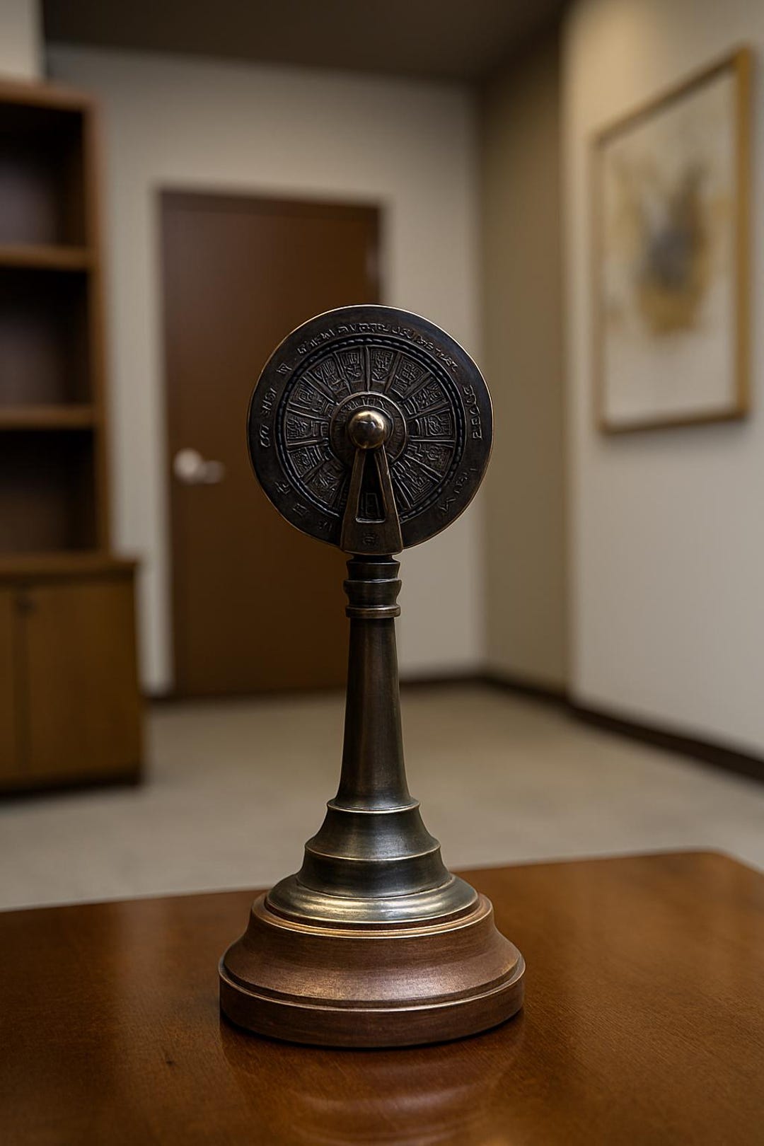 Vintage Brass Ship Telegraph | Nautical Maritime Decor With Wooden Base ...
