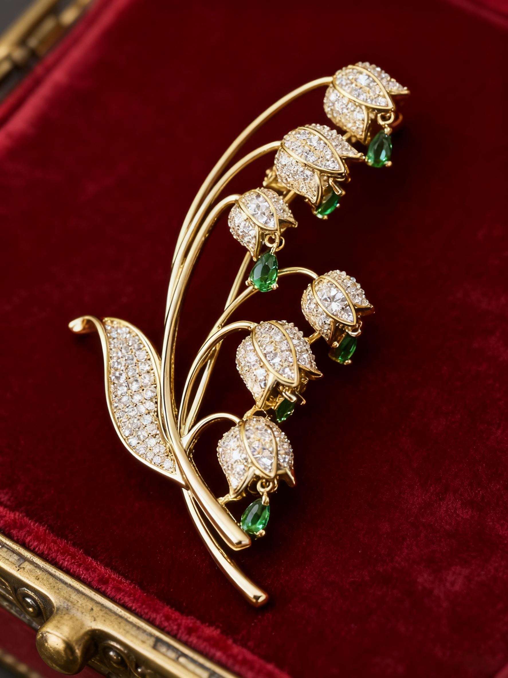New Lily of the Valley Brooch – Elegant Pin for Coats & Blazers ...