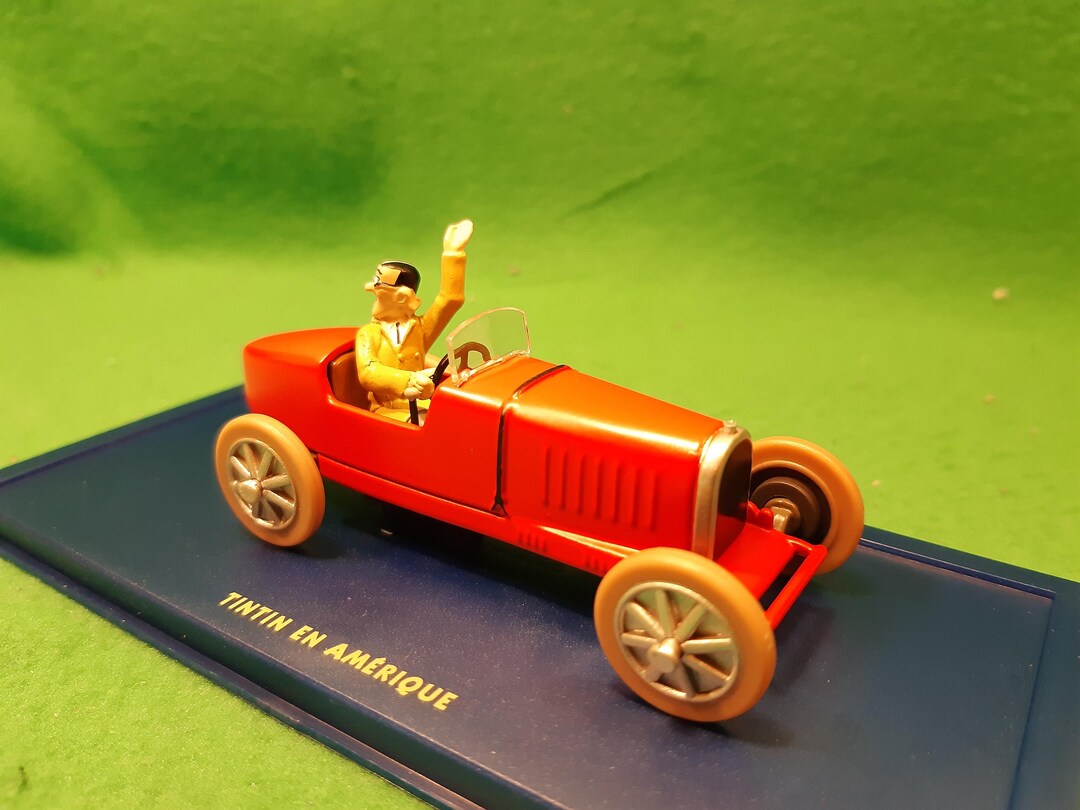 Tintin Model Car, Bobby Smiles' Racing Car, Scale 1:43 - Etsy