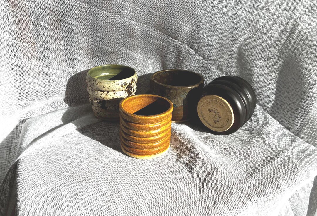 Wine Tumblers | Neutral Colors | Hand-made Pottery - Etsy