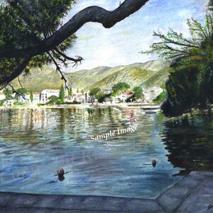 Puerto Pollensa Pine Walk Spain Majorca Limited Edition LARGE A4 A3 or ...