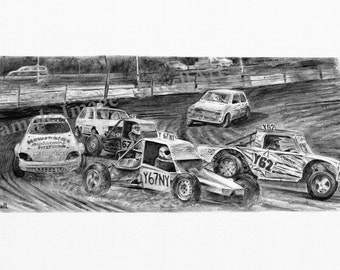 Stock Car Racing | Etsy