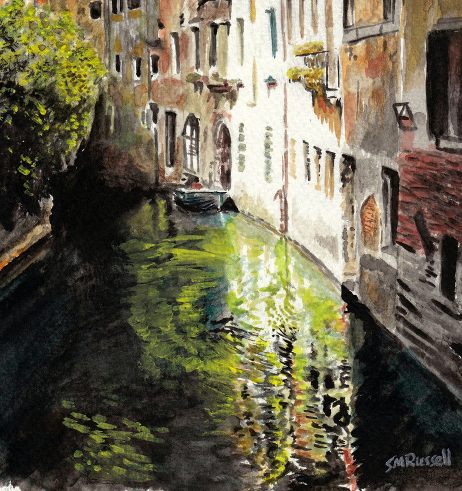 Venice Reflections LARGE A4 A3 or A2 Limited Edition Art - Etsy