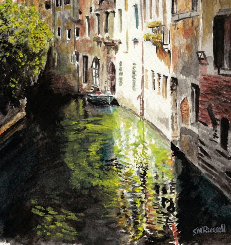 Venice Reflections LARGE A4 A3 or A2 Limited Edition Art - Etsy