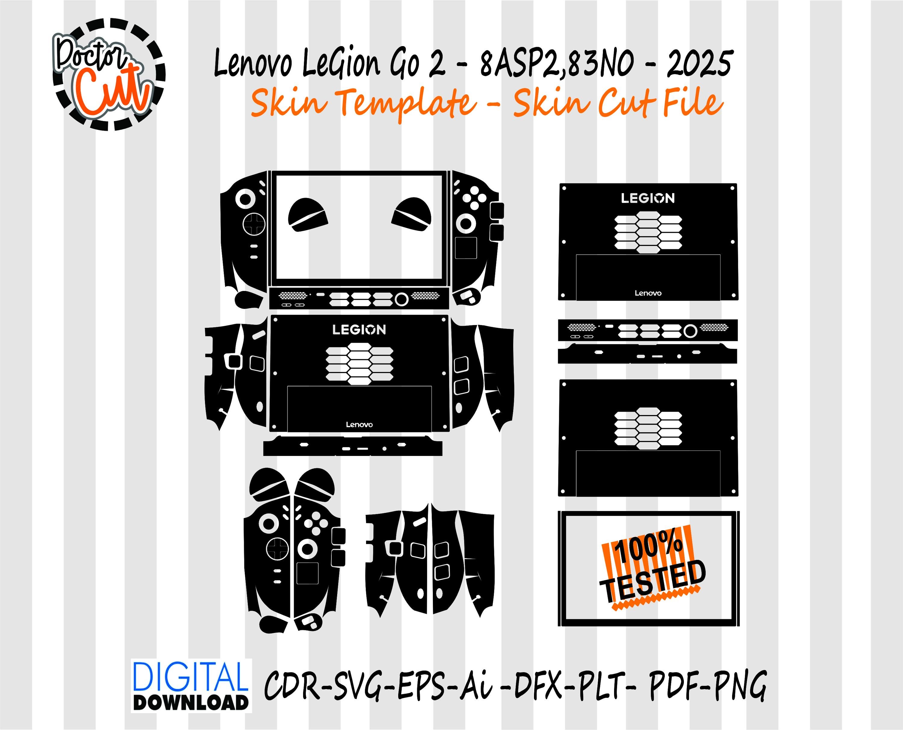Lenovo Legion Go 2 - 8ASP2 83N0 (2025) Skin Vector Template Skin Layout ...