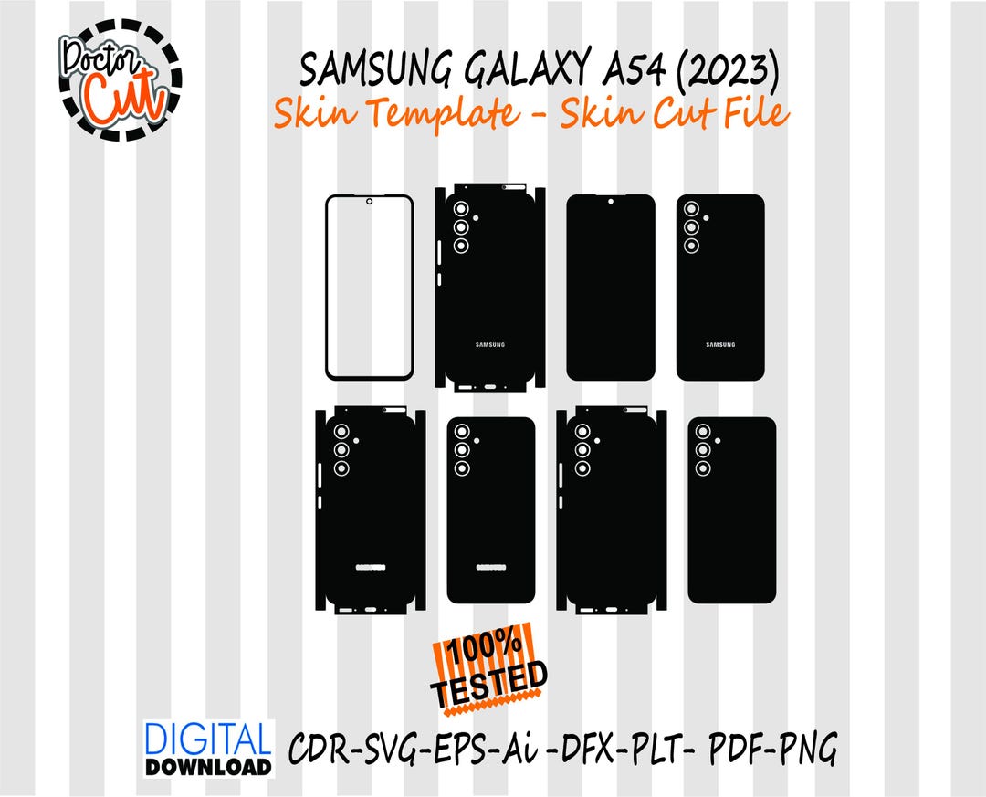 Samsung Galaxy A54 Skin Vector Template Skin Die Cuts Skin Cut File ...