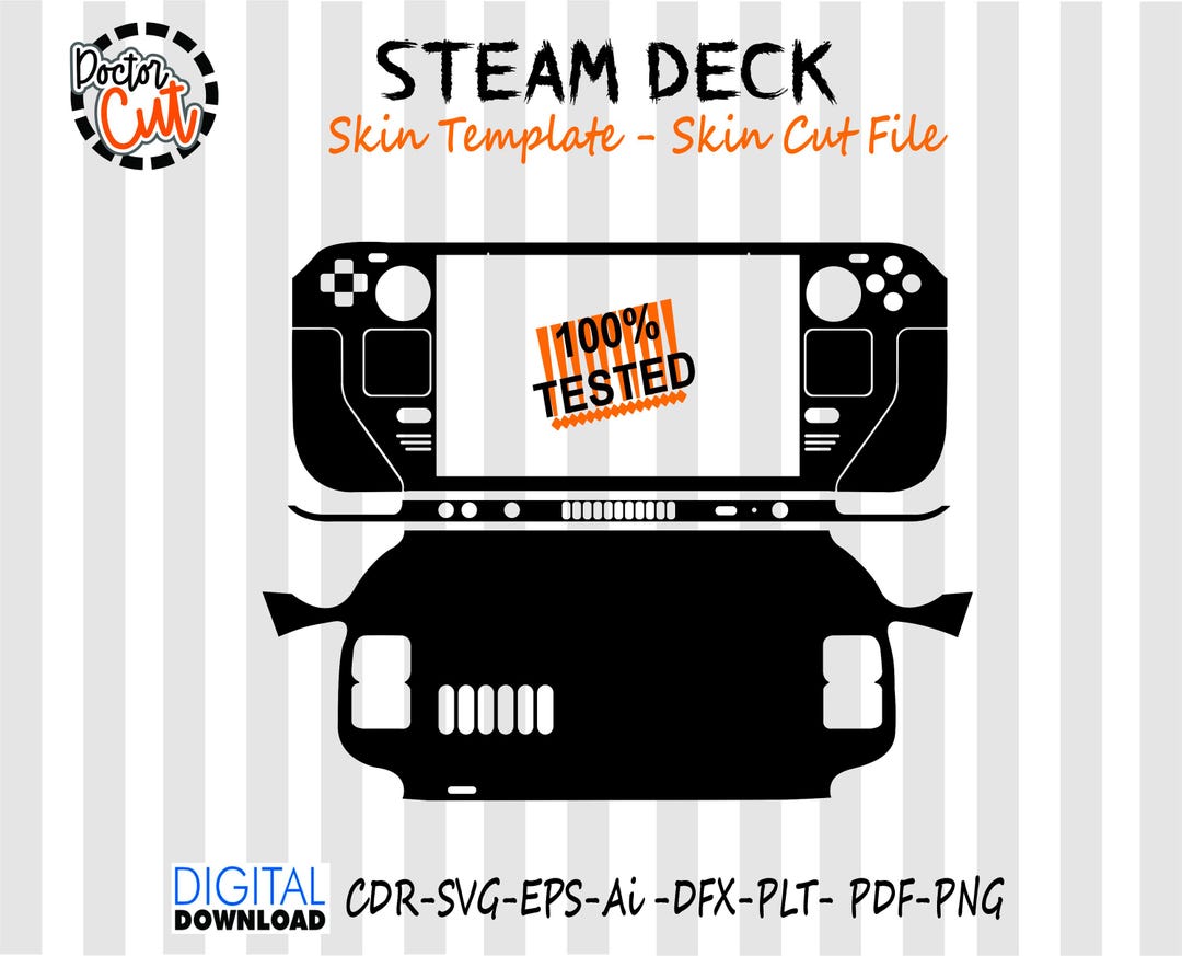 Steam Deck Skin Template Vector Skin Layout Skin Die Cuts File Svg Skin ...