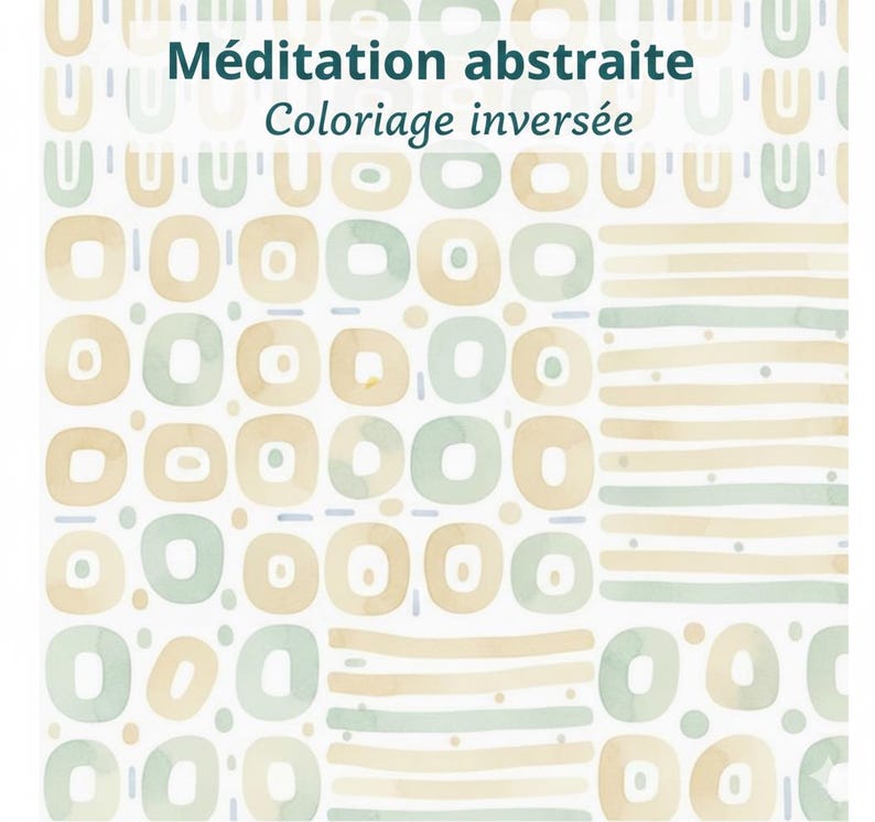 20 Printable Reverse Coloring Pages, Abstract Watercolor Meditation ...