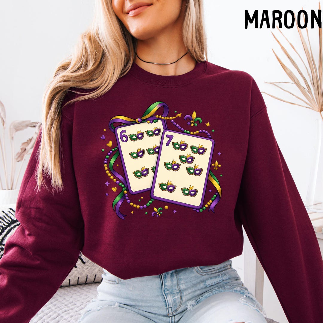 67 Mardi Gras Sweatshirt, Funny Carnival Sweater - Etsy