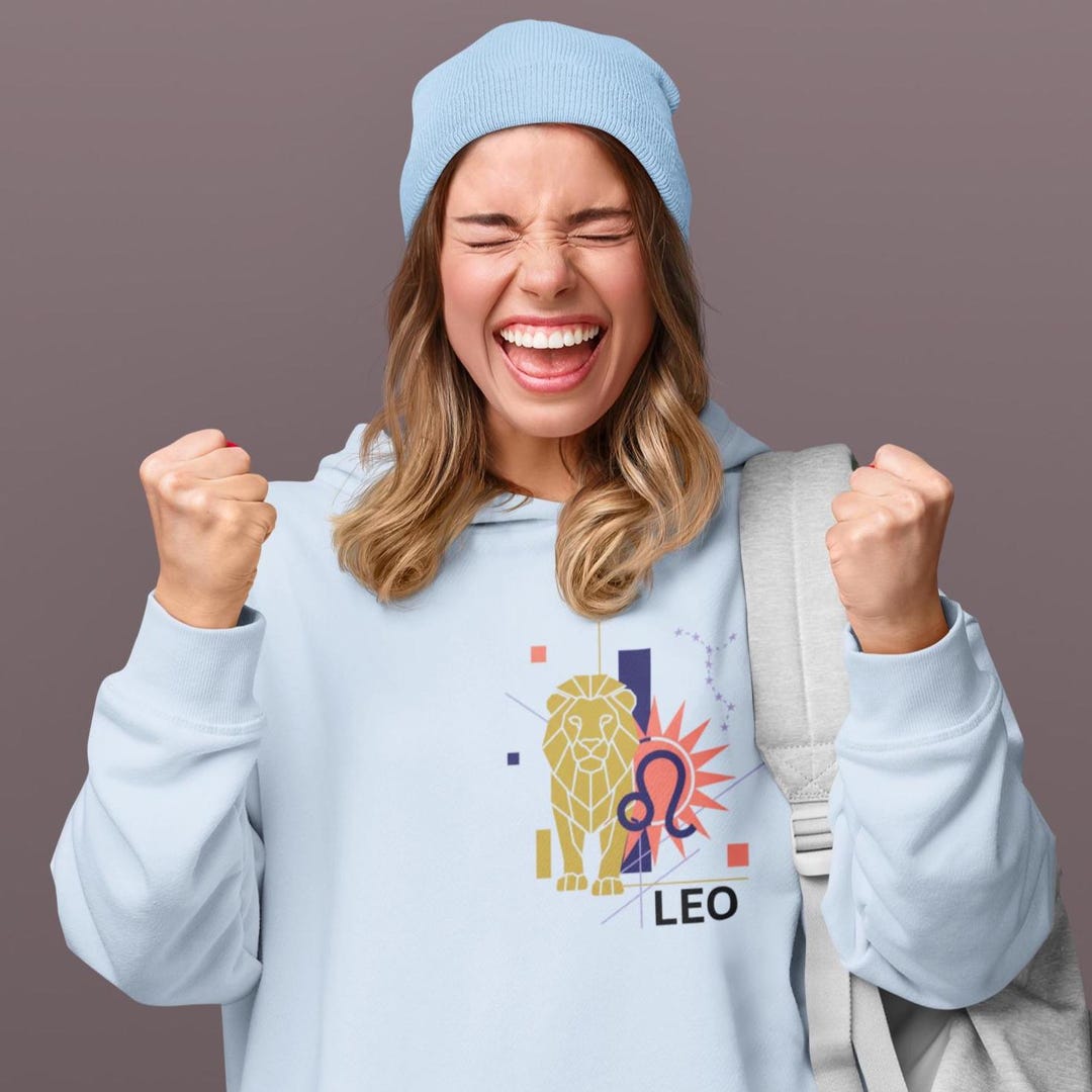 LEO Zodiac Cotton Hoodie, Astrology Sweatshirt, Unisex Apparel - Etsy