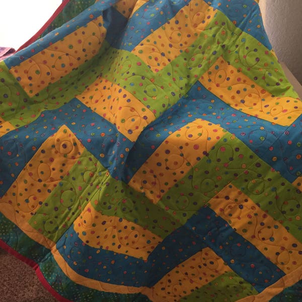 Primary Color Quilt - Etsy