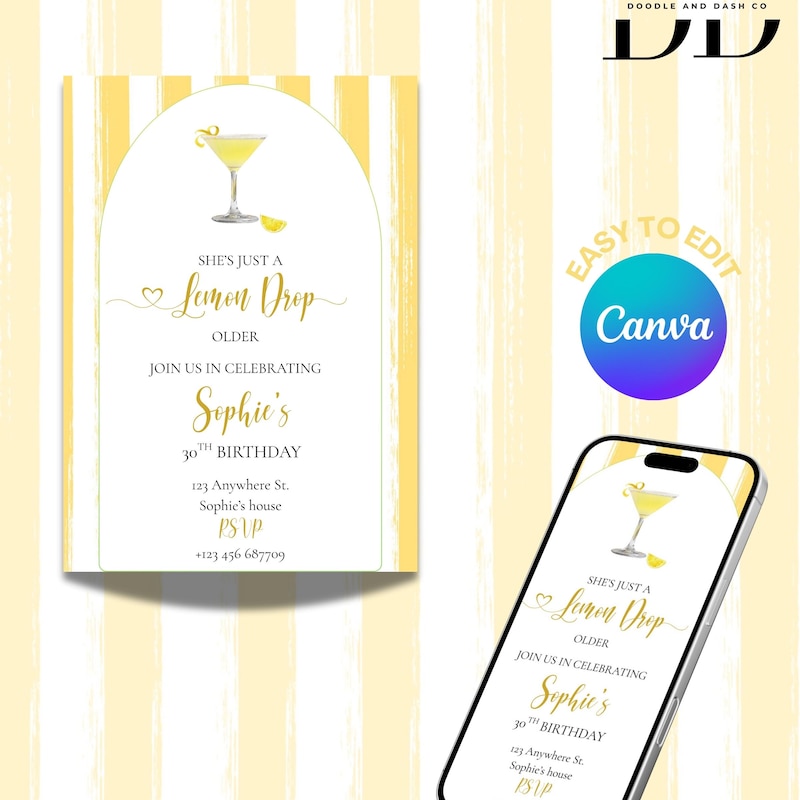 Lemon Drop Themed Party - Etsy UK