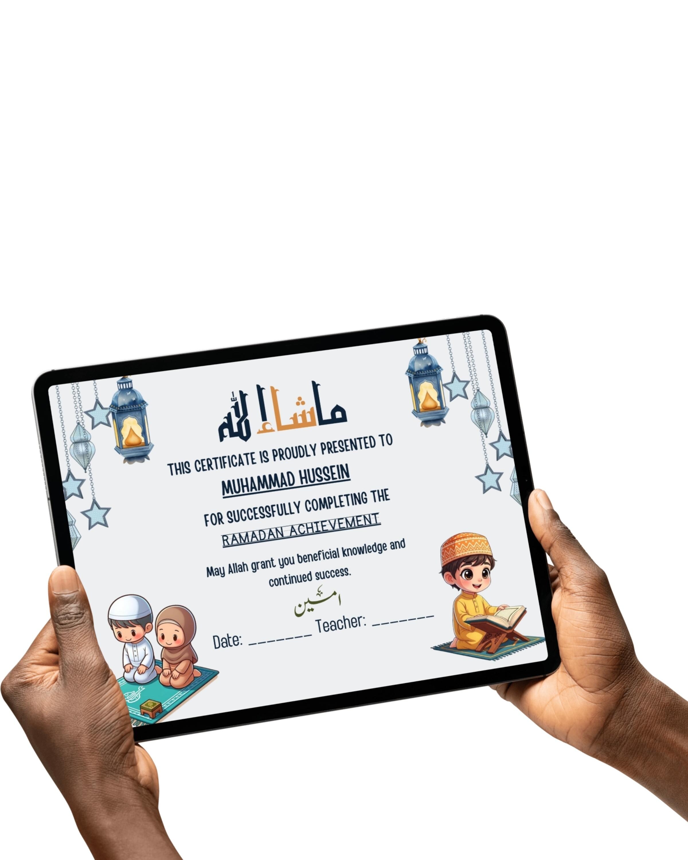 Editable Islamic Certificates Bundle | Madrasah, Quran Studies (digital ...
