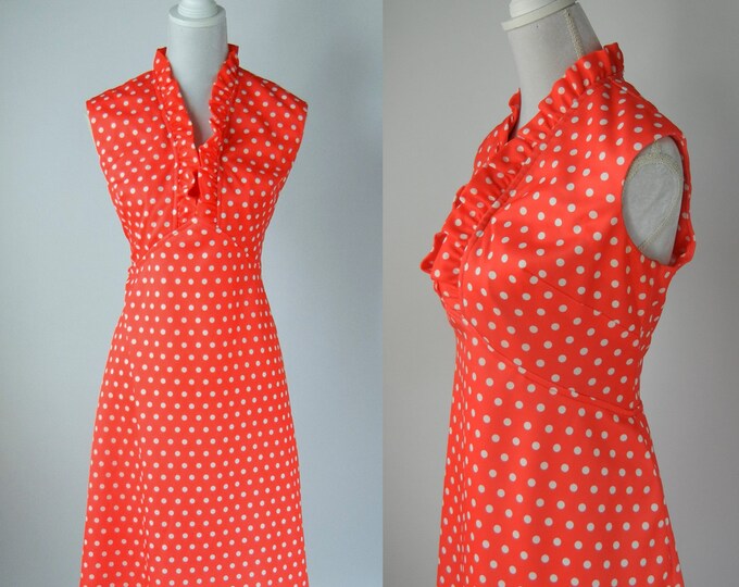 Vintage Dress Vintage Red Dress 1960s Red Dress Vintage - Etsy
