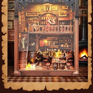 DIY Book Nook Kit: Medieval Tavern Miniature Bookshelf Insert - Etsy