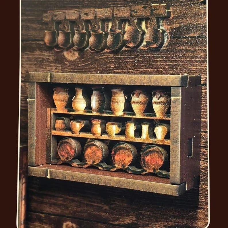 DIY Book Nook Kit: Medieval Tavern Miniature Bookshelf Insert - Etsy
