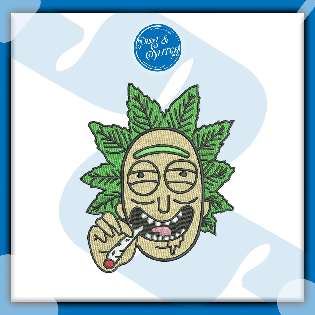 Digital Weed Leaf Patch Pattern | Perfect for Crafting Hats and Jackets ...