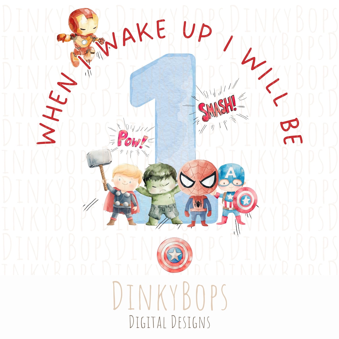 Superhero Birthday PNG, Custom Digital Download for Kids, Family ...