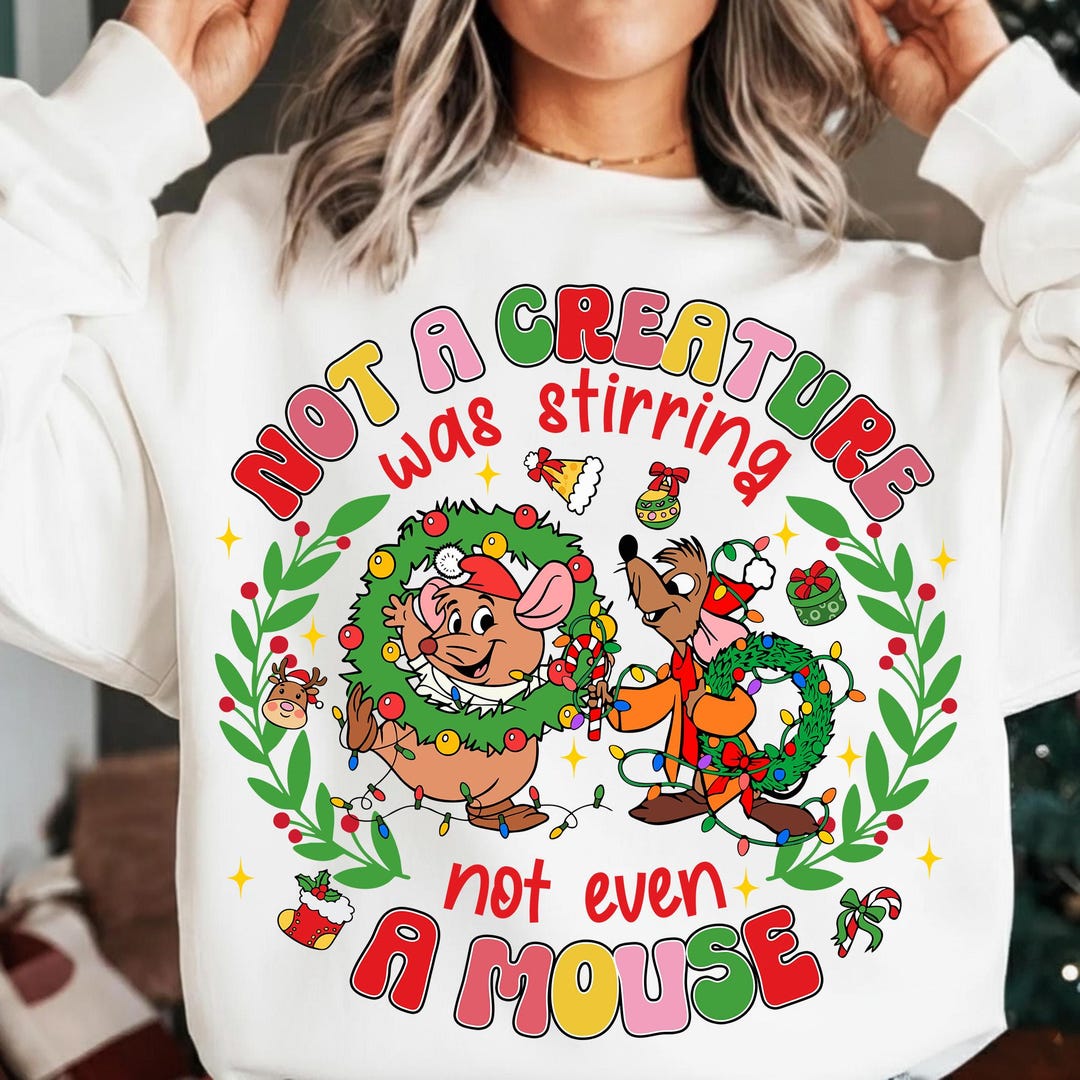 Not A Creature Was Stirring Not Even A Mouse Png Design, Cartoon Mouse ...
